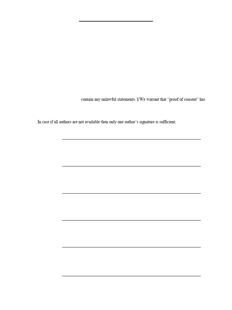 Copyright Assignment for Academic Article | PDF