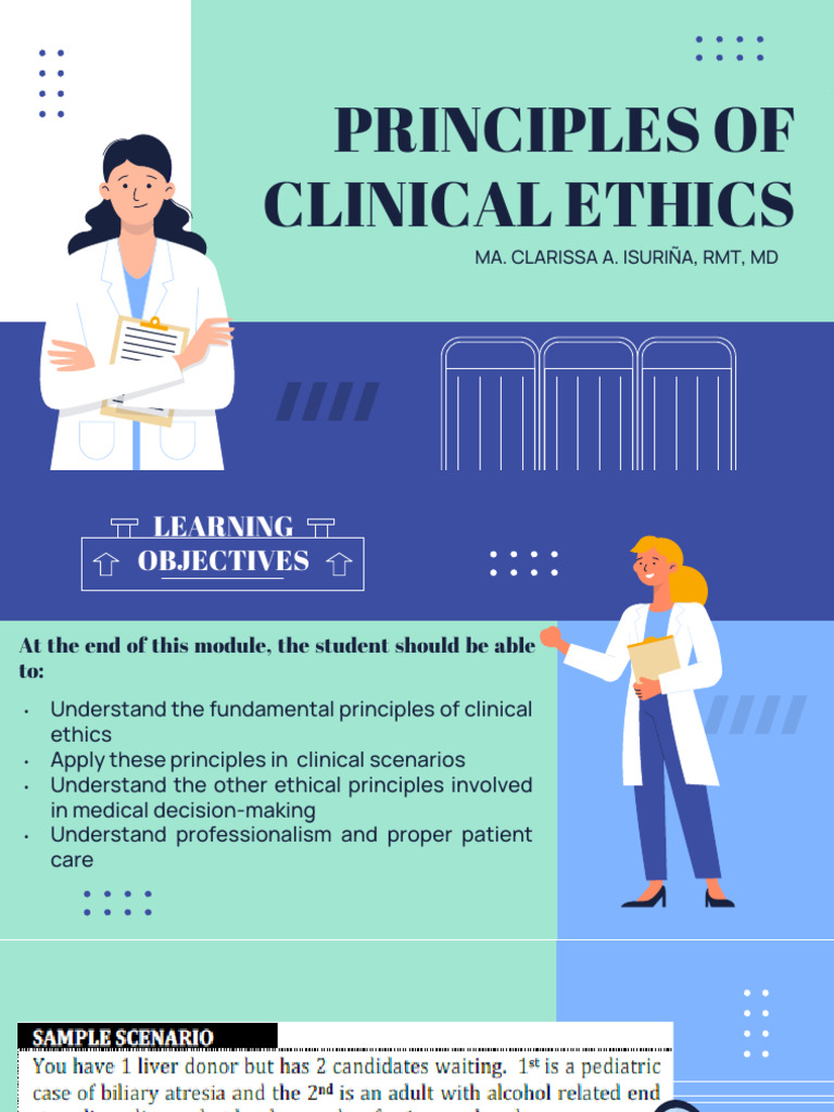 Principles of Clinical Ethics | PDF | Informed Consent | Confidentiality