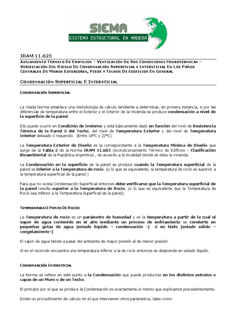 Riesgo de Condensación en Edificios | PDF | Humedad | Condensación