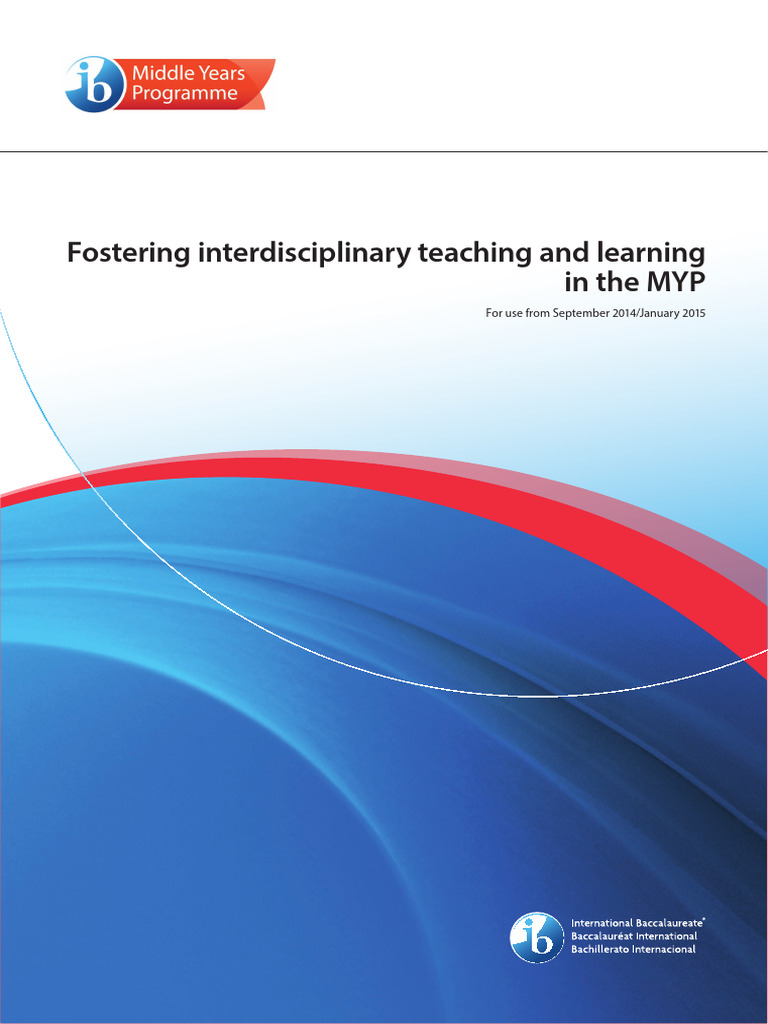 Interdiciplinary Teaching and Learning in the MYP | PDF ...