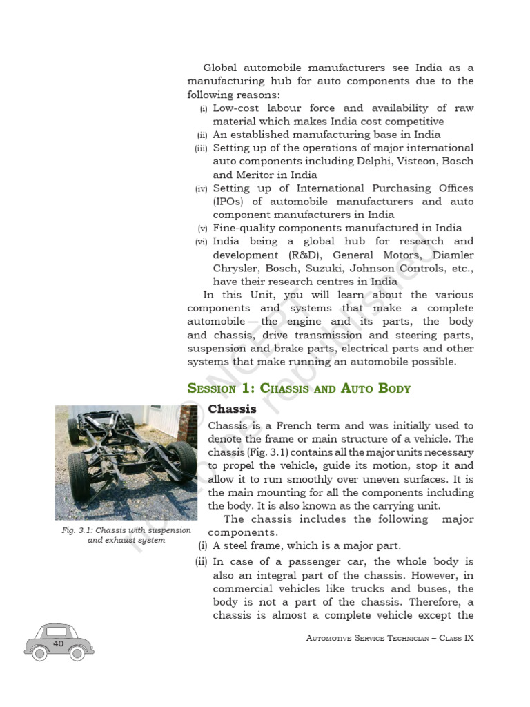 Automotive Technician: Chassis & Engine Basics | PDF | Internal ...