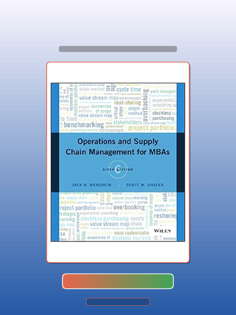 Operations Management for MBAs 5th Edition Jack R Meredith ISBN10 ...