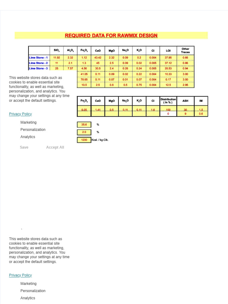 pdf-raw-mix-design-software_compress | PDF | Materials | Building Materials