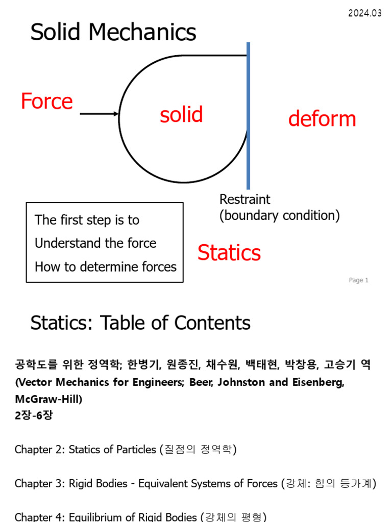 Statics and Force Analysis Basics | PDF