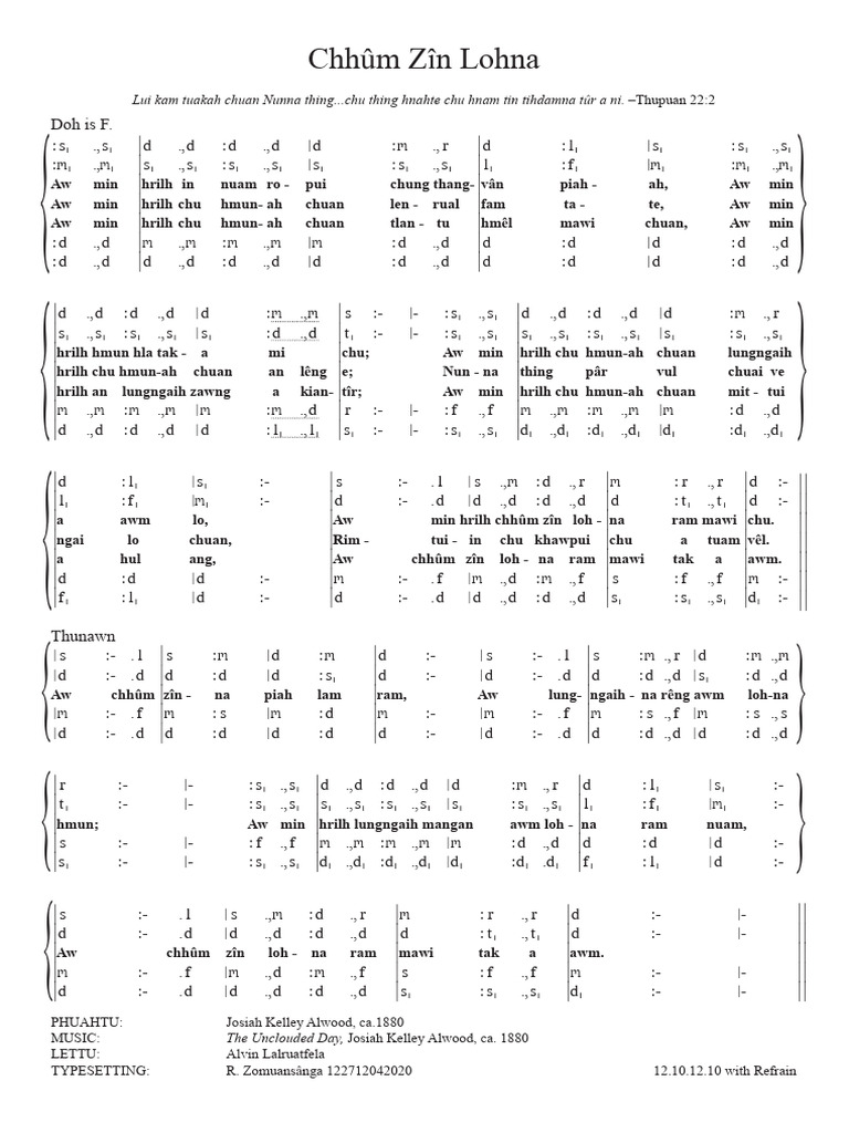 Chhum Zin Lohna | PDF