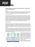 Deloitte SCNO Consultant Role Overview | PDF | Supply Chain | Consultant