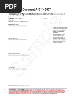 AIA A101-2017 Owner-Contractor Agreement | PDF | Indemnity | Employment