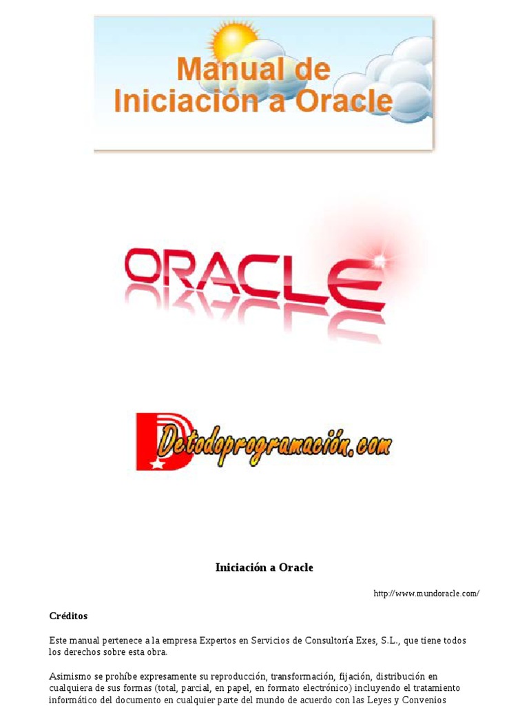 Guía Básica de Oracle y SQL | PDF | Pl / Sql | SQL