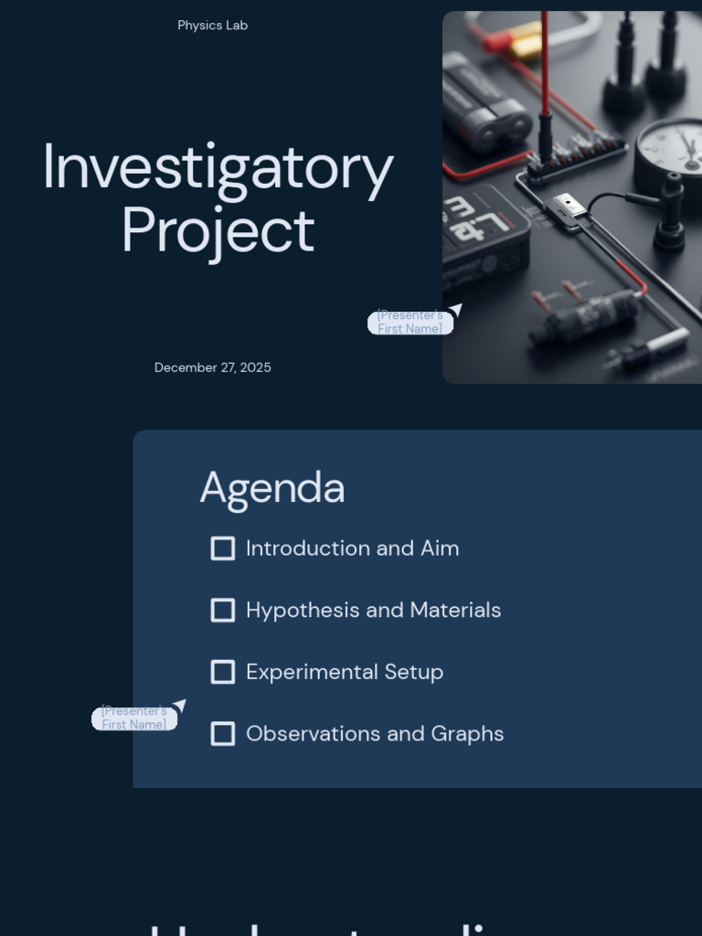 Presentation - Investigatory Project (1) | PDF | Electrical Resistivity ...