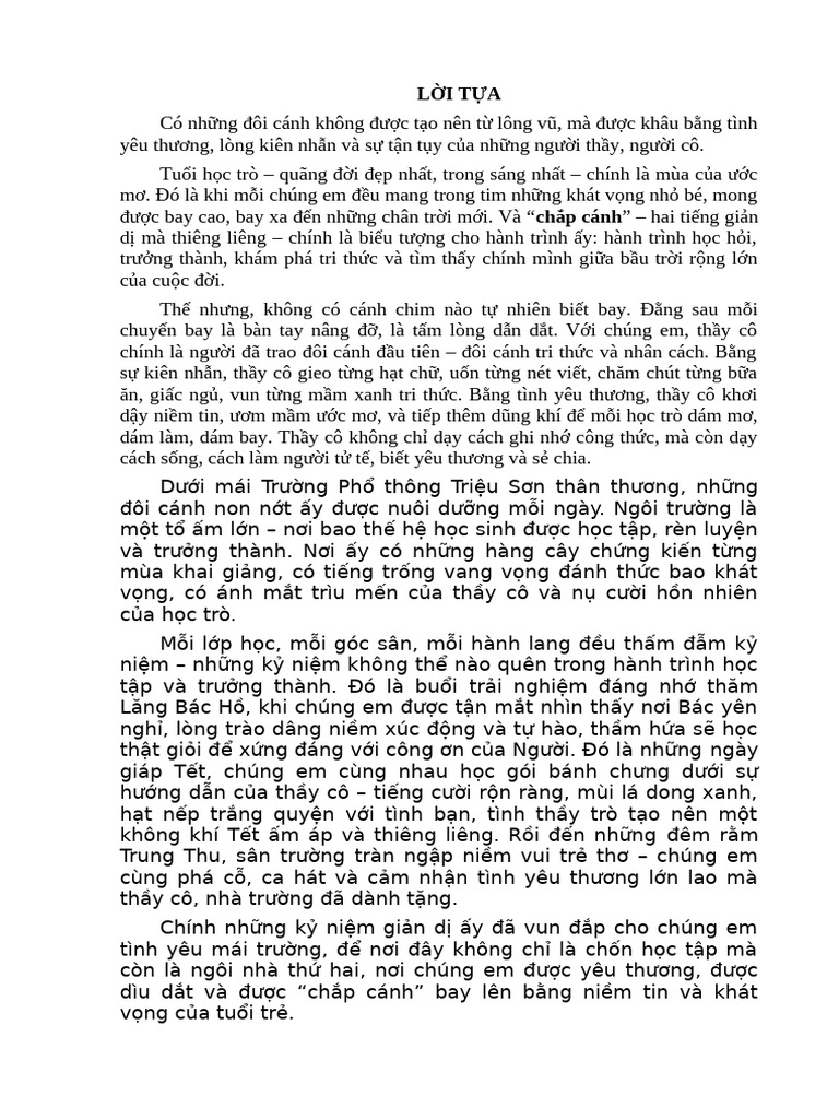 L%E1%BB%9CI T%E1%BB%B0A | PDF