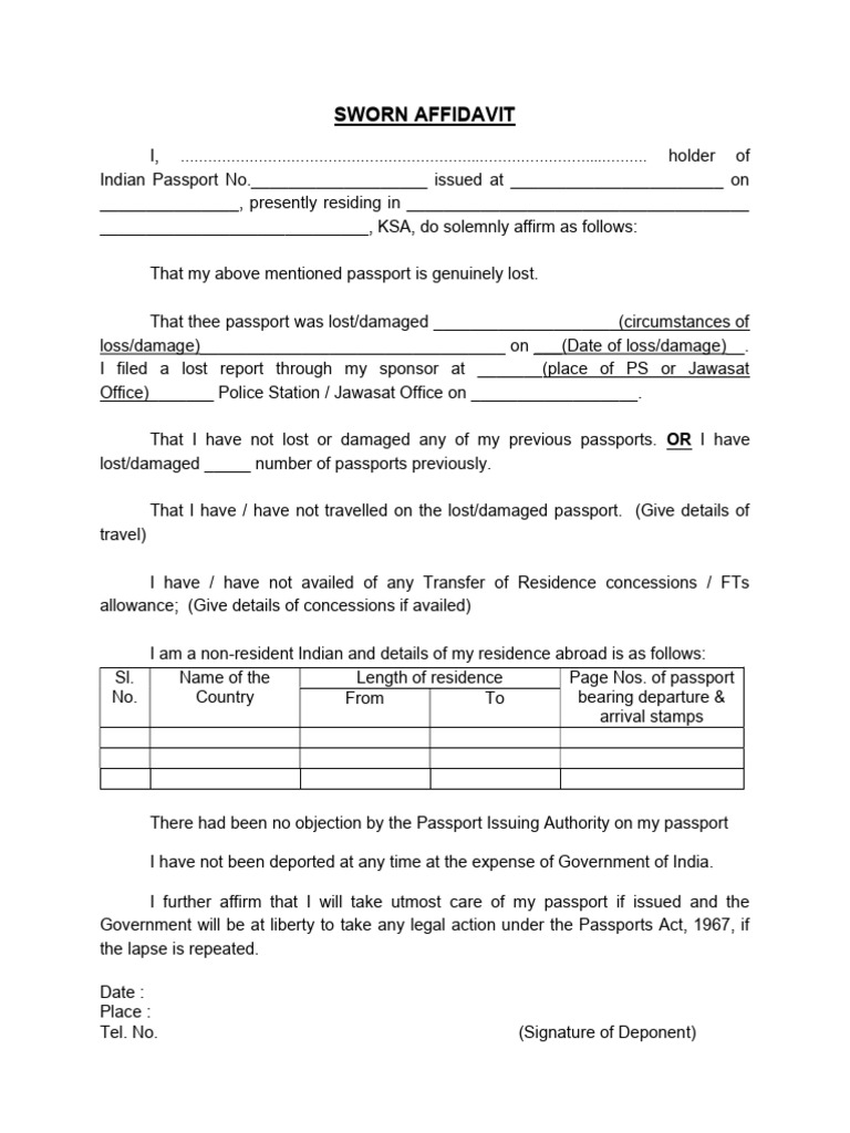 Affidavit | PDF