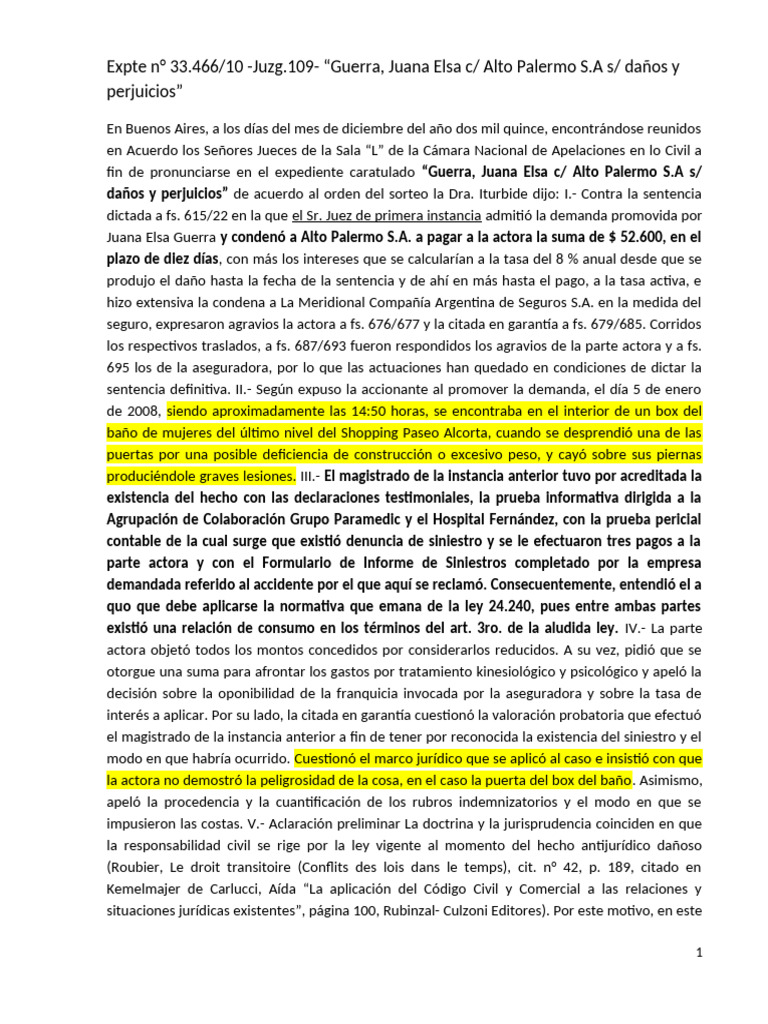 fallo consumo | PDF | Los consumidores | Protección al Consumidor