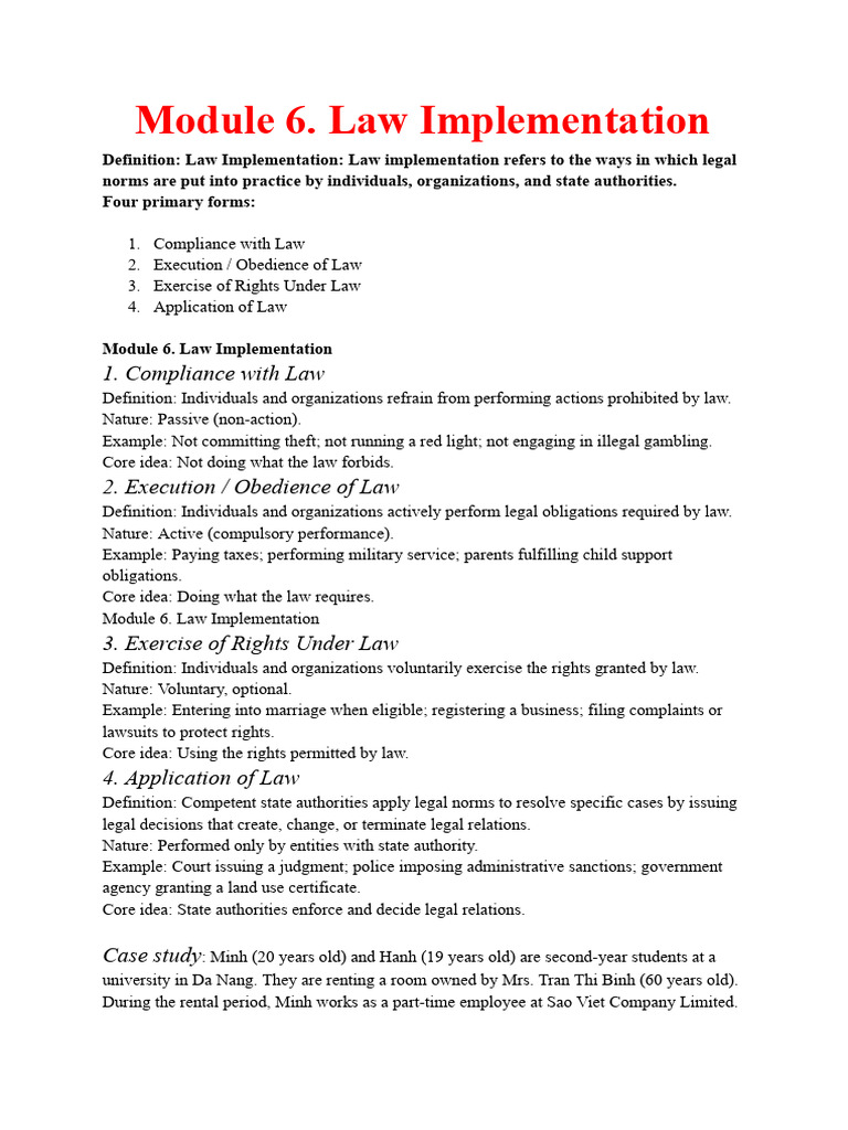 Understanding Law Implementation and Violations | PDF | Thought | Crimes