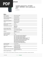 ATV930 Variable Speed Drive Specs | PDF | Electric Motor | Programmable ...