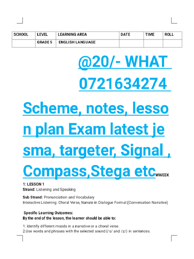 TERM 3 G5 ENG - Lesson-Plans-Term-3 - Rationalized - Phoenix | PDF