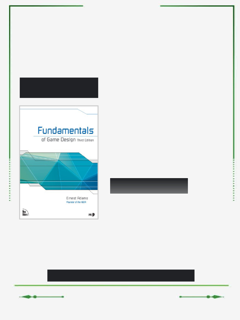 Fundamentals of Game Design 3rd Edition Ernest Adams ebook digital ...