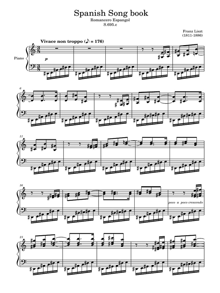 Spanish Song Book Liszt s695c 251003 013713 | PDF | Musical ...