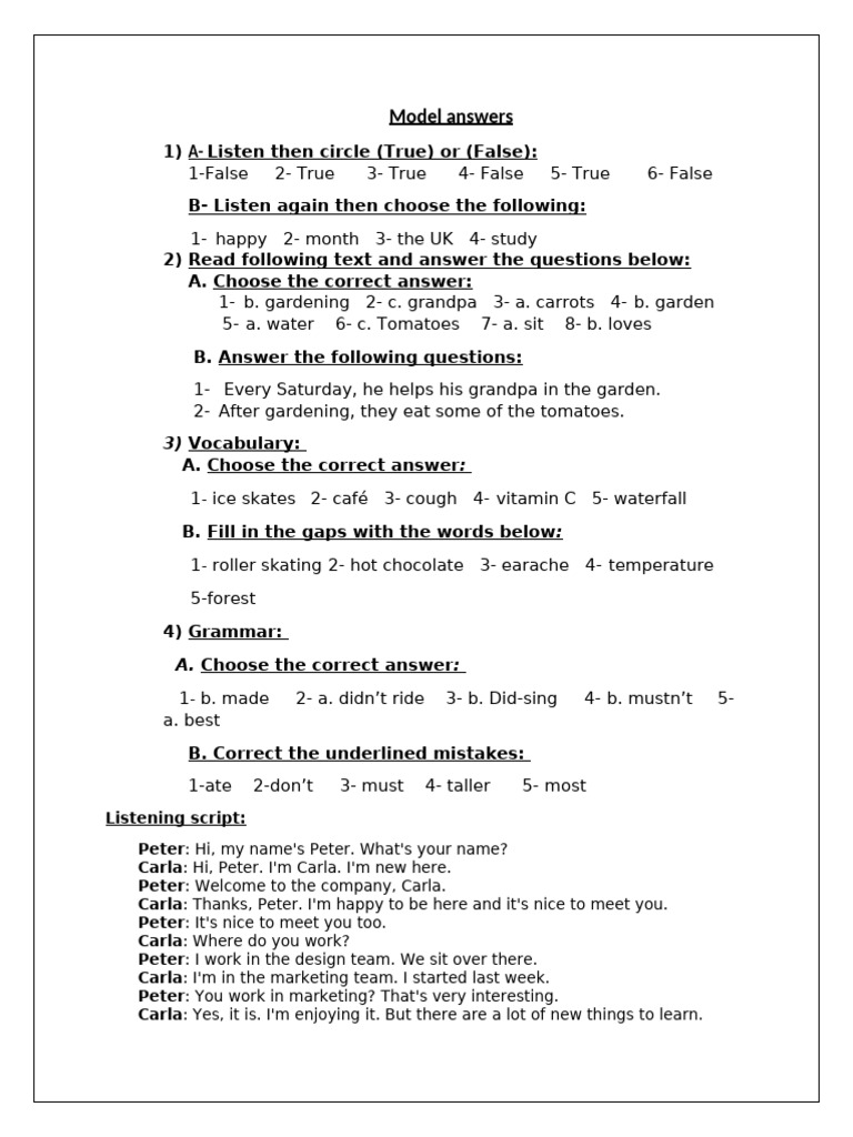 Model Answers Ex3 r3 Stage 2 | PDF