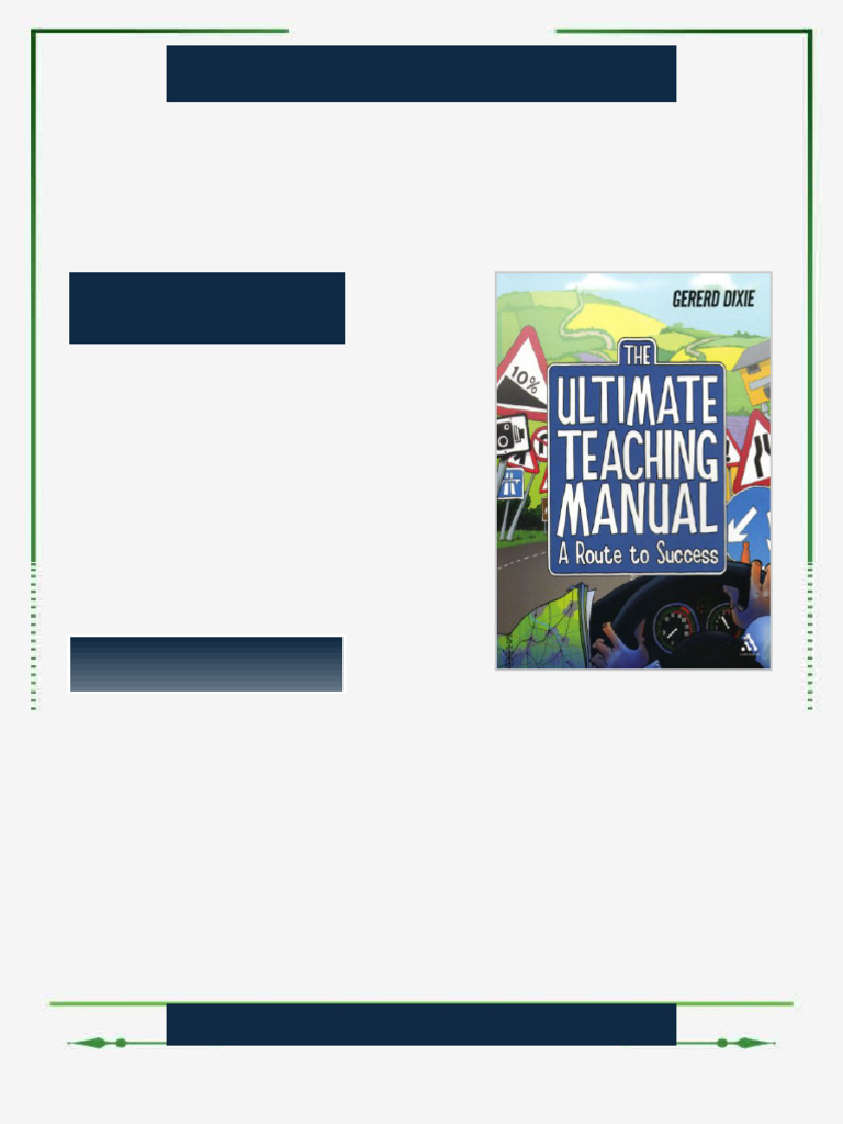 The Ultimate Teaching Manual A Route to Success for Beginning Teachers ...