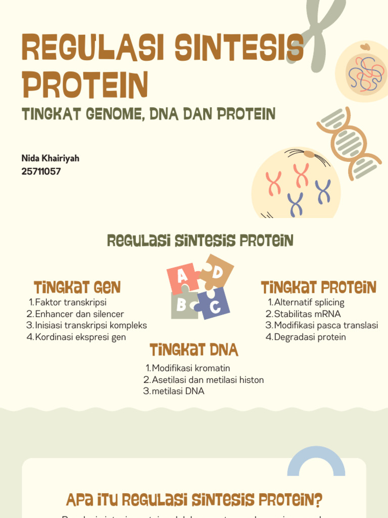 Regulasi Sintesis Protein dalam Sel | PDF