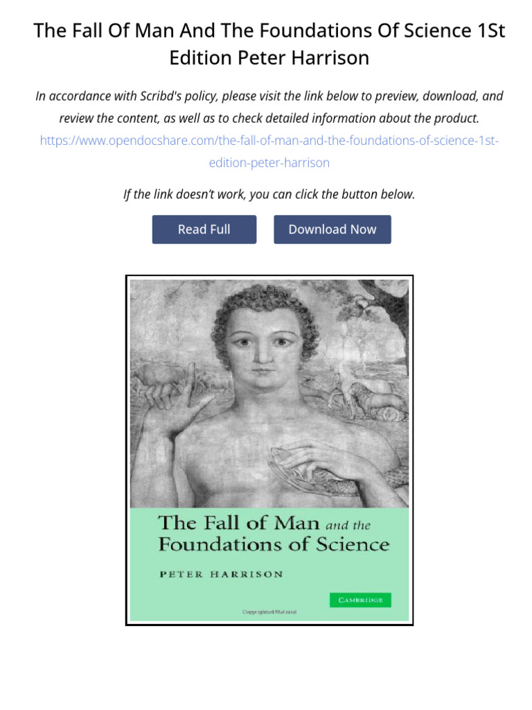 The Fall of Man and the Foundations of Science 1st Edition Peter ...