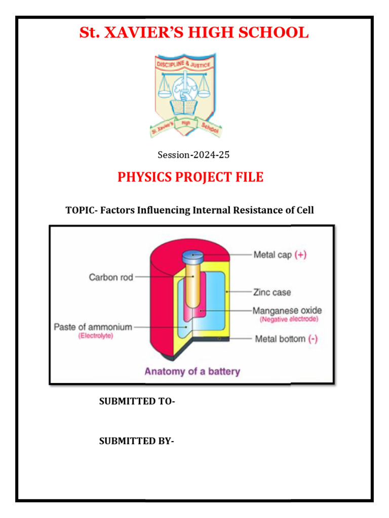 physics_project_12th | PDF | Voltage | Physical Quantities