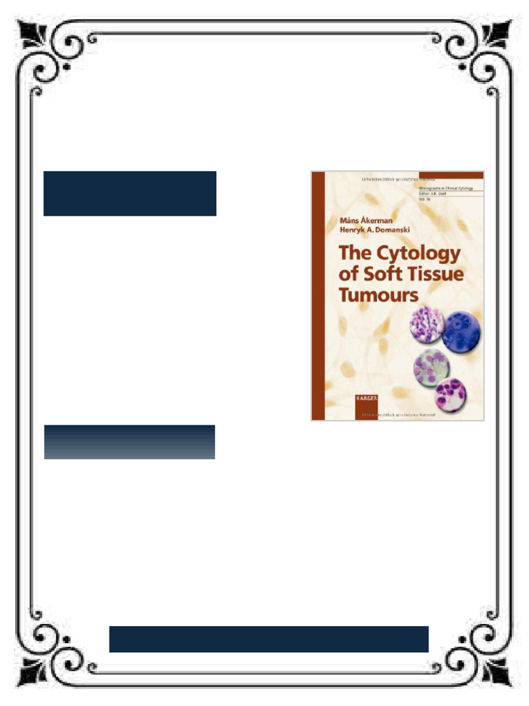 The Cytology of Soft Tissue Tumours Monographs in Clinical Cytology 1st ...