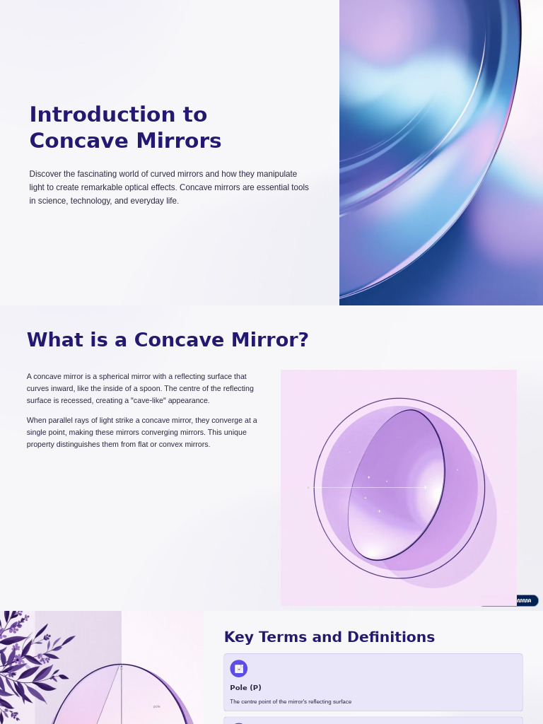 Introduction-to-Concave-Mirrors | PDF | Mirror | Optics