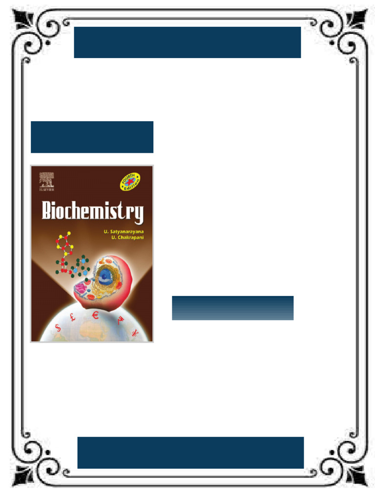 Biochemistry 4th Edition by Satyanarayana, Chakrapani ISBN ...