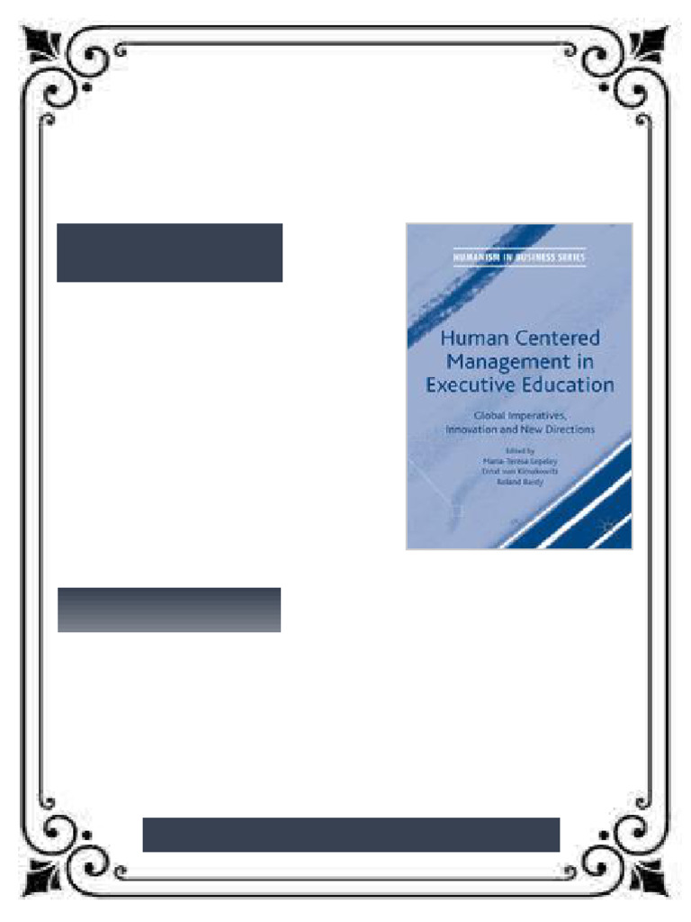 Human Centered Management in Executive Education: Global Imperatives ...
