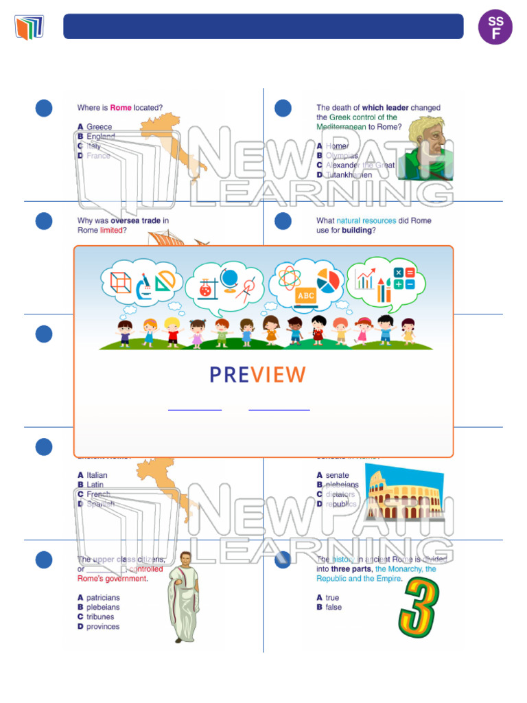 Worksheet Social Studies Grade 6 Ancient Rome 1 0 | PDF | Creative ...