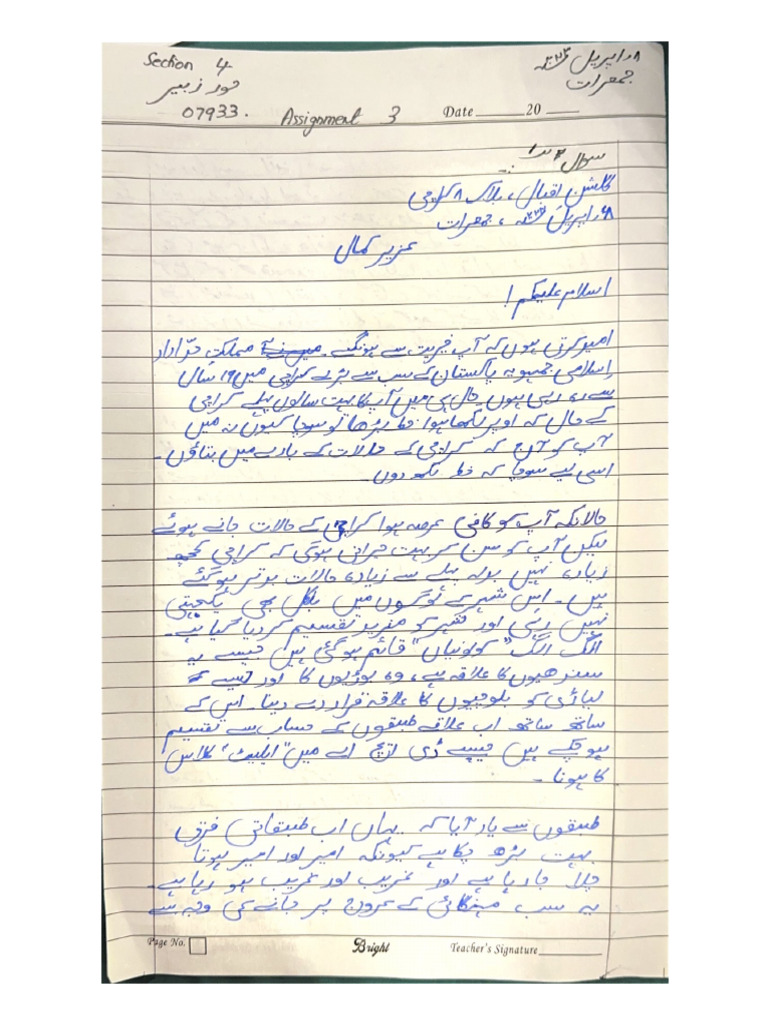 Urdu Assignment | PDF