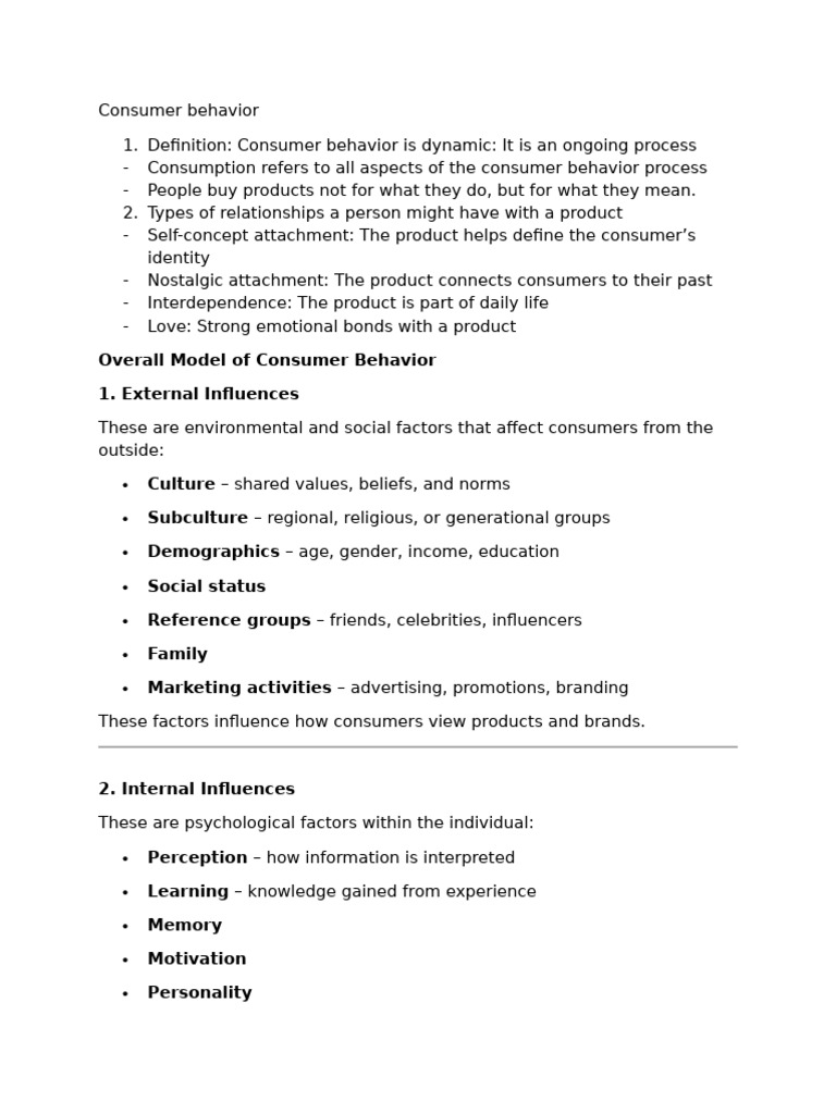 Consumer behavior | PDF | Consumer Behaviour | Behavior