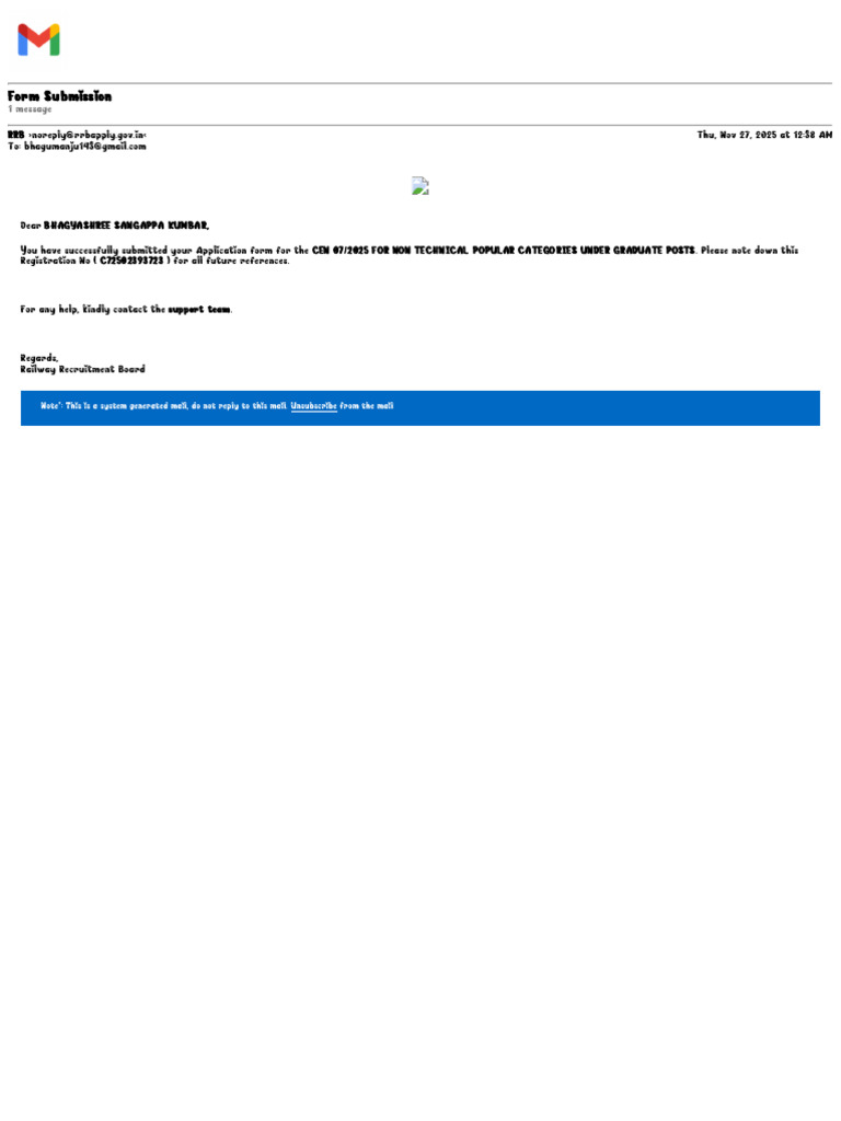 Gmail - Form Submission | PDF