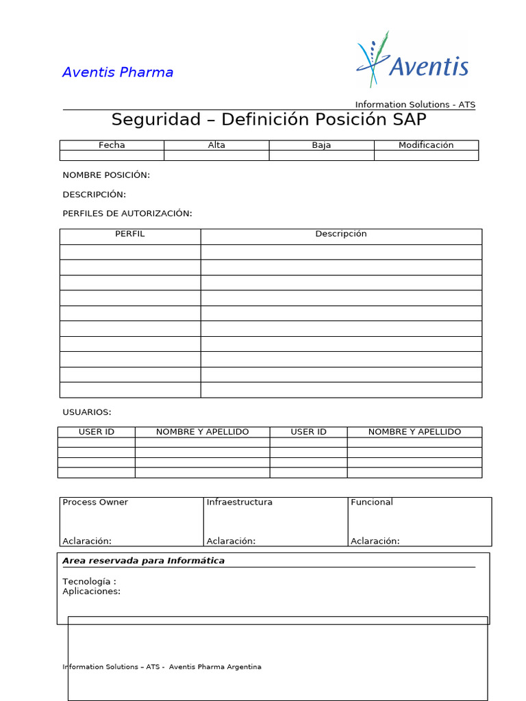 Definición Posición SAP | PDF