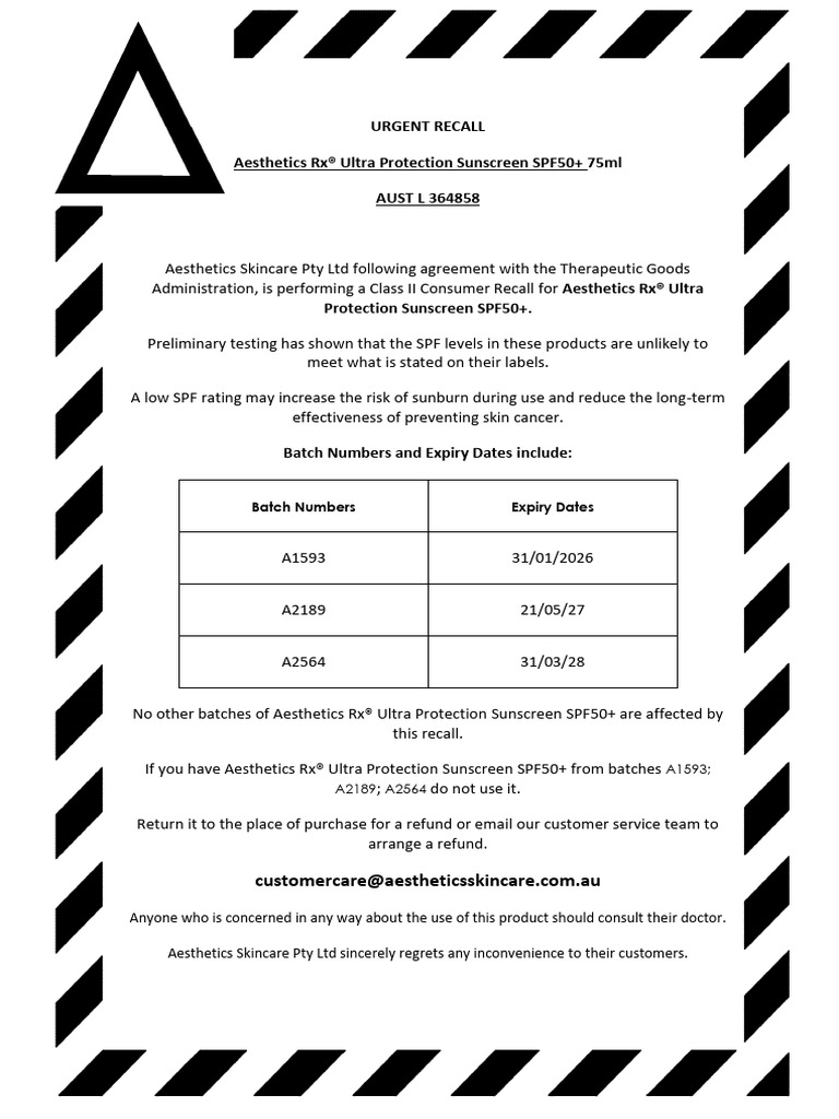 Public Recall Notice | PDF