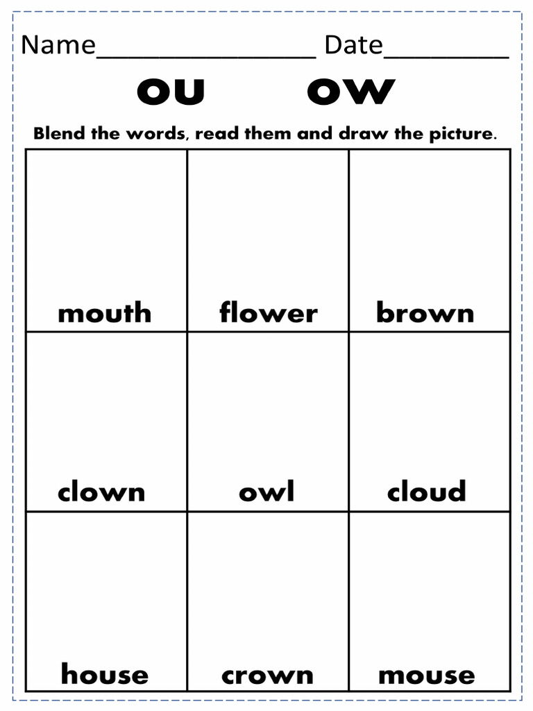 17 Advance Phonics Ou Ow | PDF