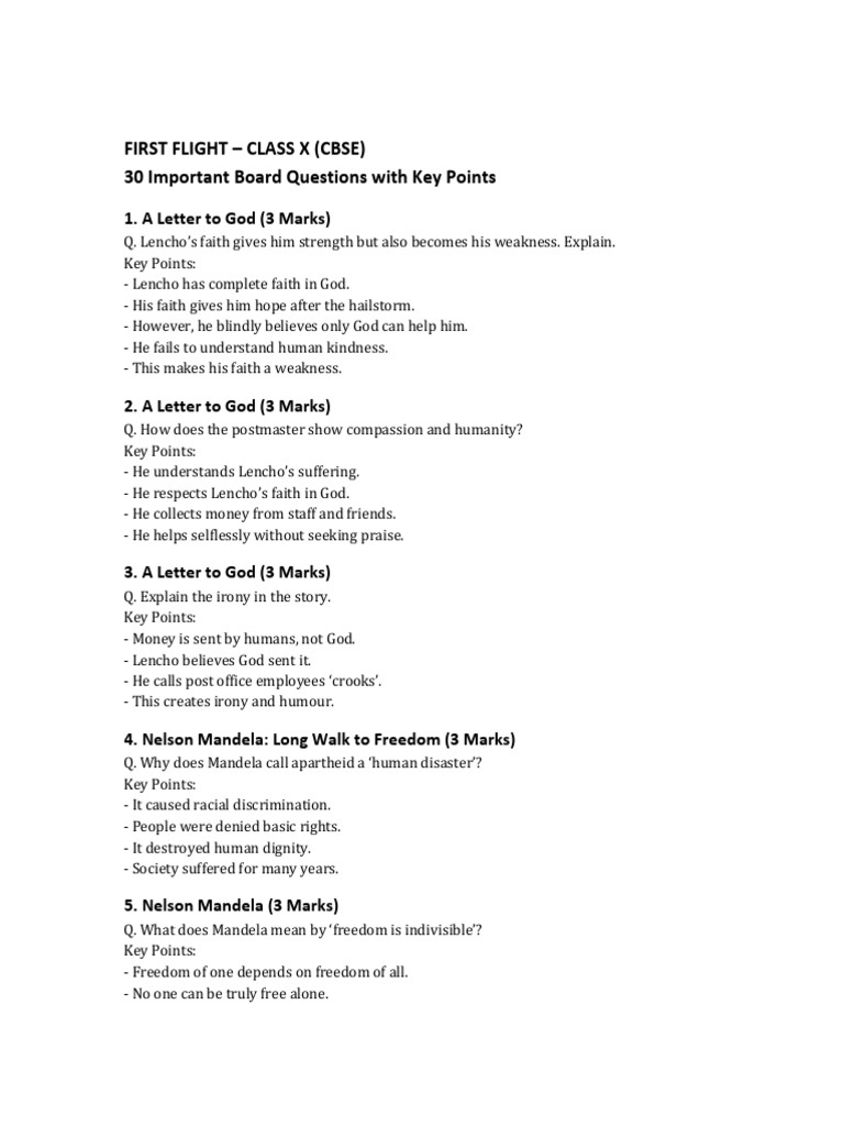 First_Flight Question Bank _removed | PDF | Emotions | Feeling