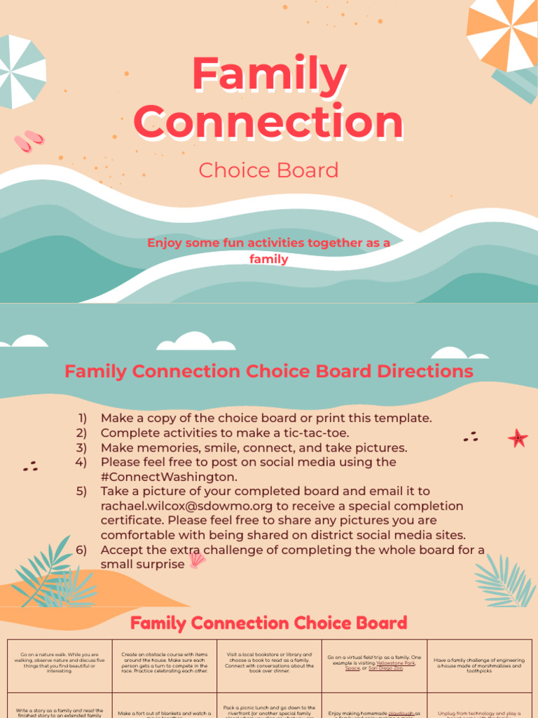 Family Connection Activities Guide | PDF