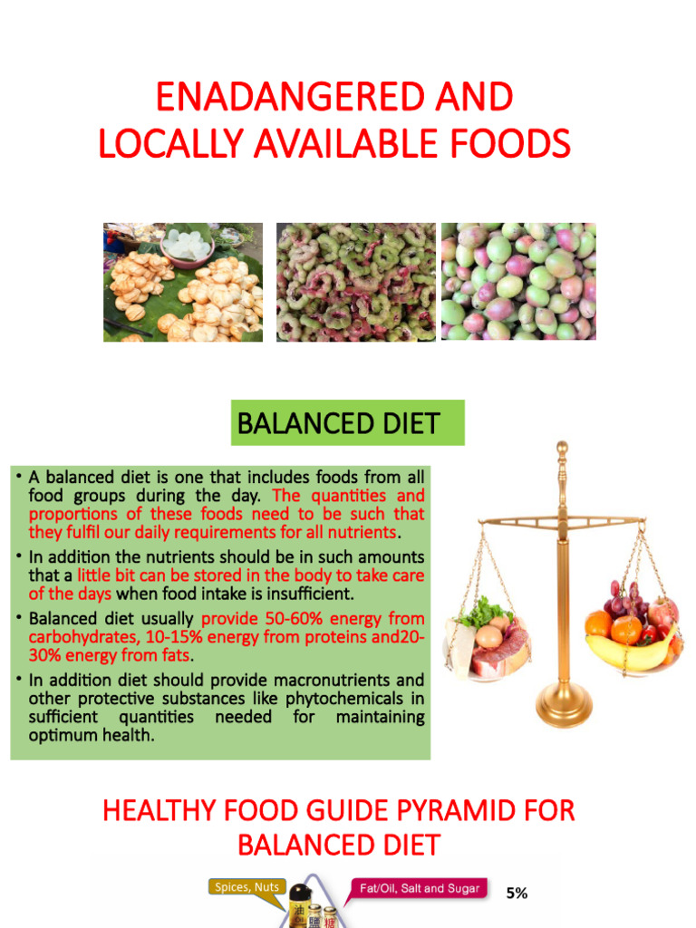 USFN Topic 4 - Endangereed and Locally Available Foods | PDF ...