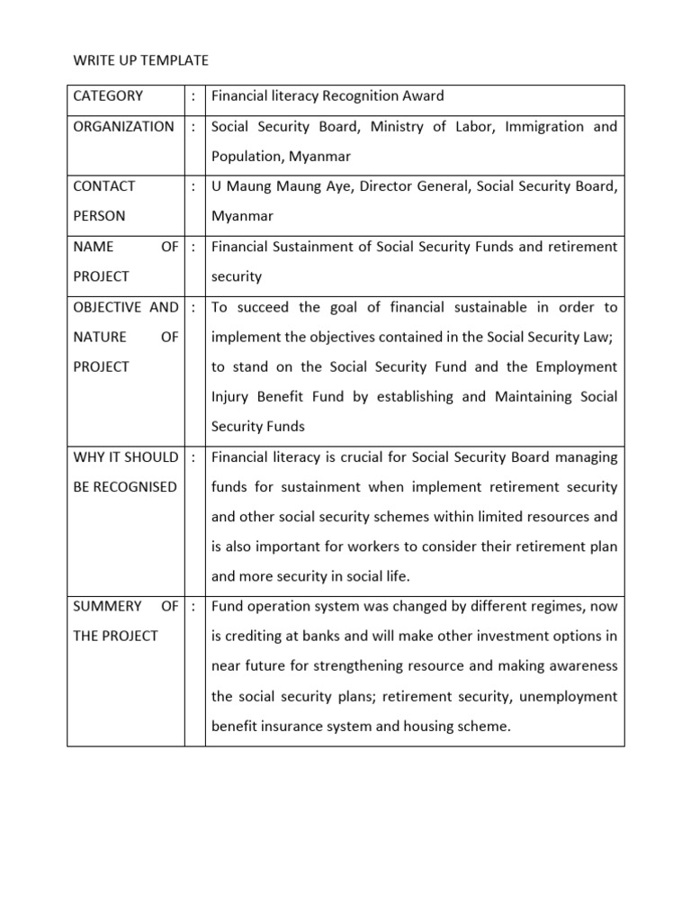 Social Security Board, Myanmar | PDF | Pension | Retirement