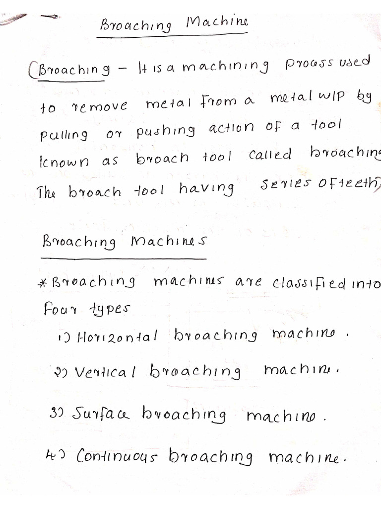 Module 3 Broaching and Gear Cutting Process | PDF