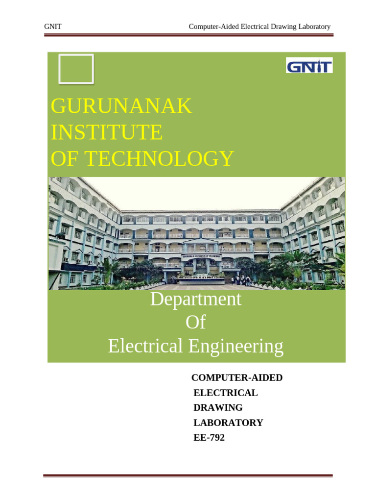 Computer-Aided Electrical Drawing Laboratory ME(EE)491 | PDF | Ellipse ...