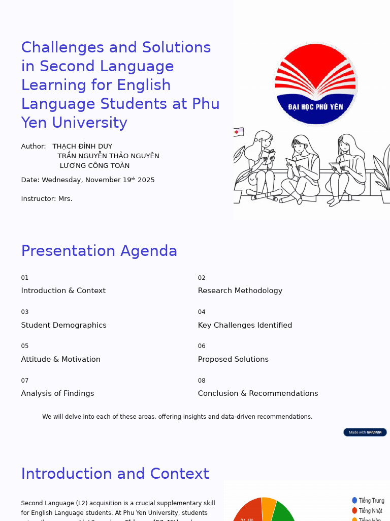 Challenges and Solutions in Second Language Learning for English ...