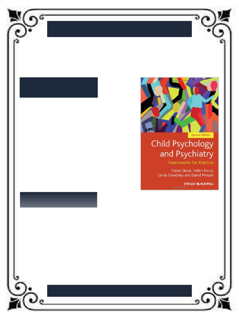 Child Psychology and Psychiatry Frameworks for Practice 2nd Edition ...