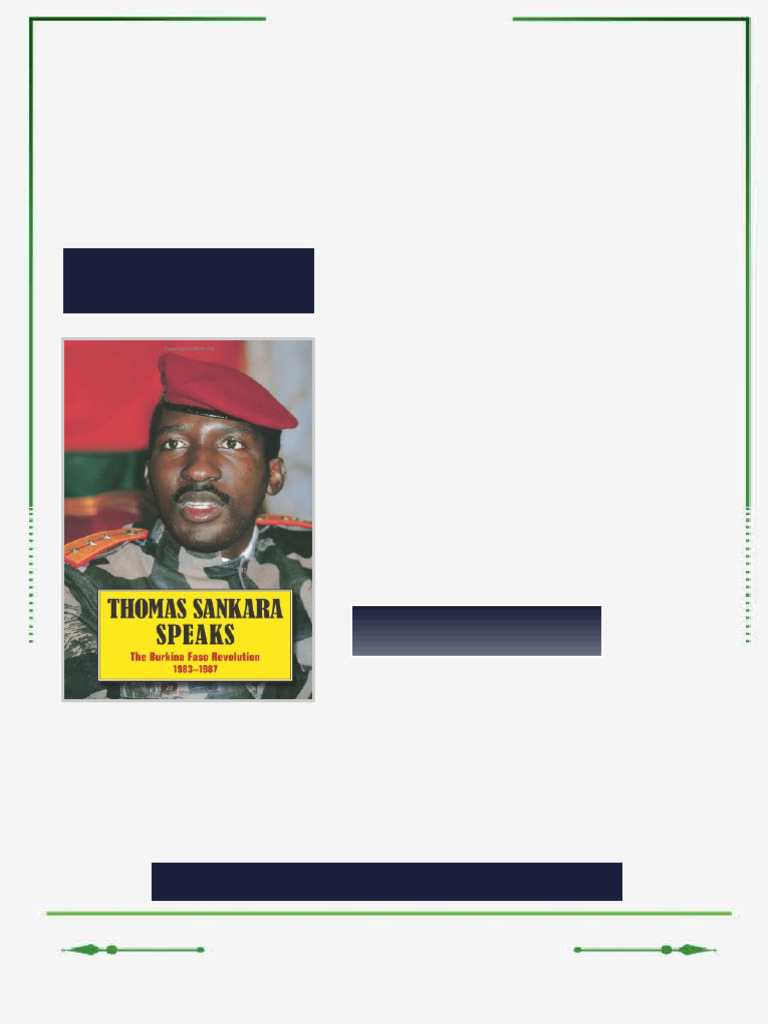 Thomas Sankara Speaks The Burkina Faso Revolution 1983 87 2nd Edition ...