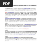 IEEE 485 Battery Sizing Methodology | PDF | Battery Charger | Battery ...