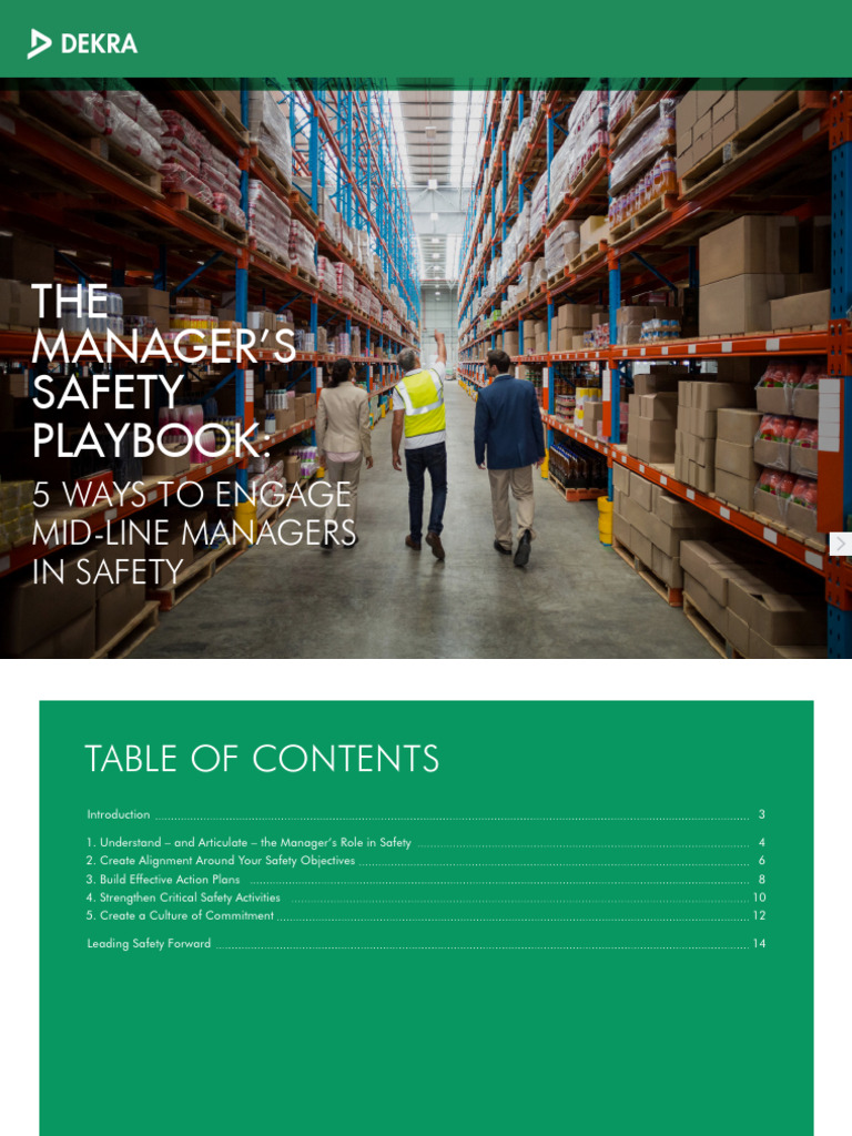 Engage Managers in Workplace Safety | PDF | Safety | Leadership