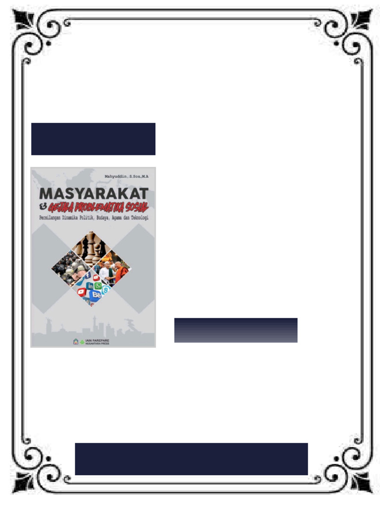 Masyarakat Gejala Problematika Sosial Persilangan Dinamika Politik ...