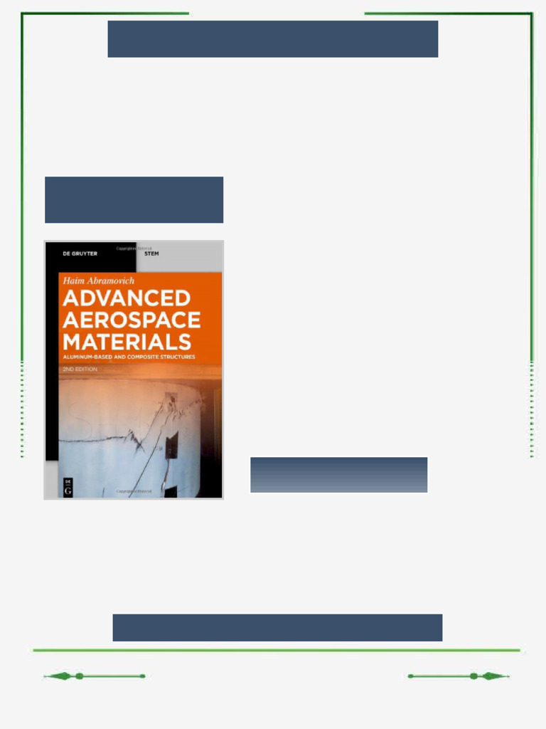 Advanced Aerospace Materials Aluminum Based and Composite Structures ...